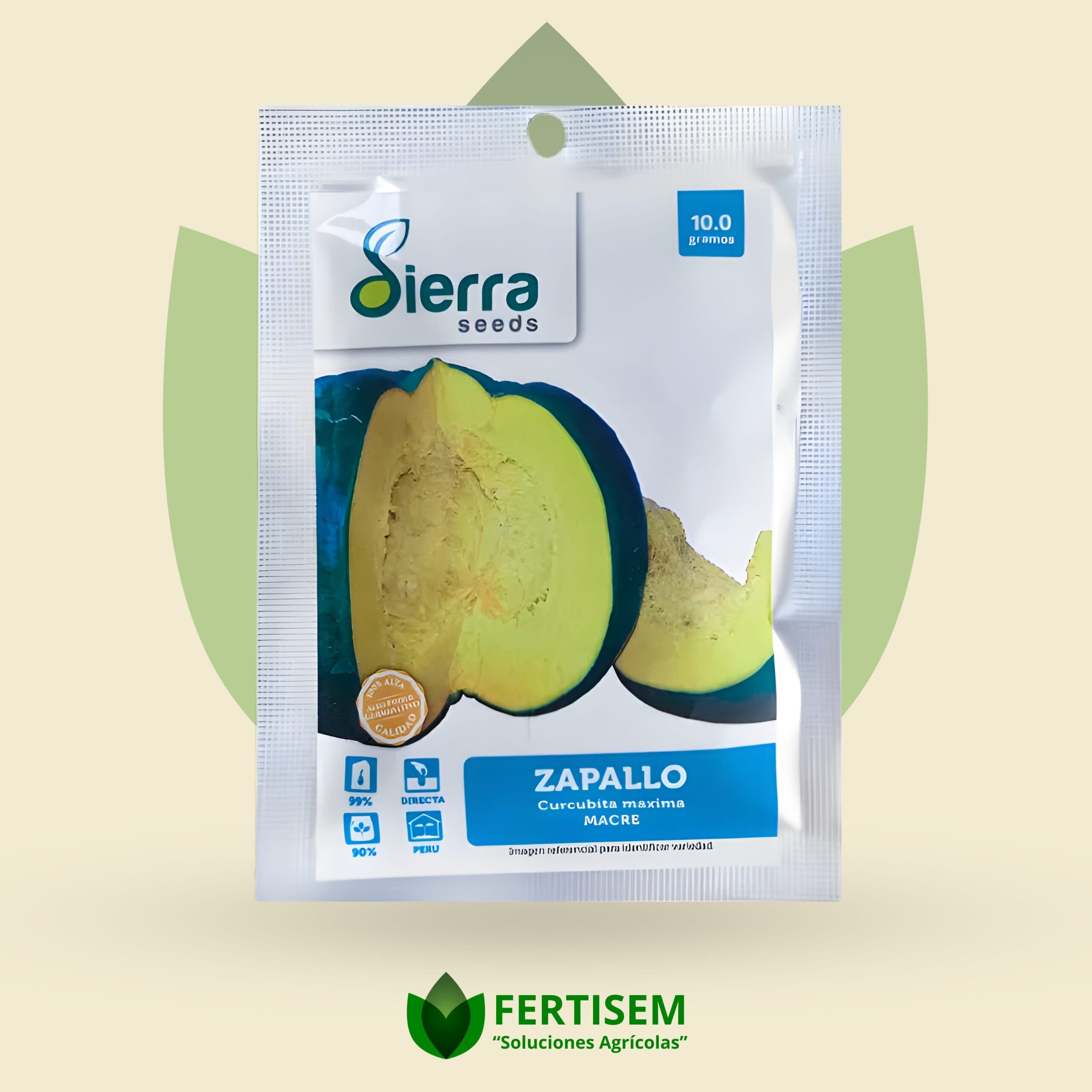 Semilla Zapallo Macre Sobre 10gr - Fertisem